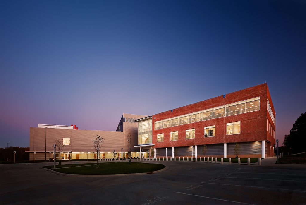 NASA Exploration Science Building Exterior Night 2 - Manhattan ...